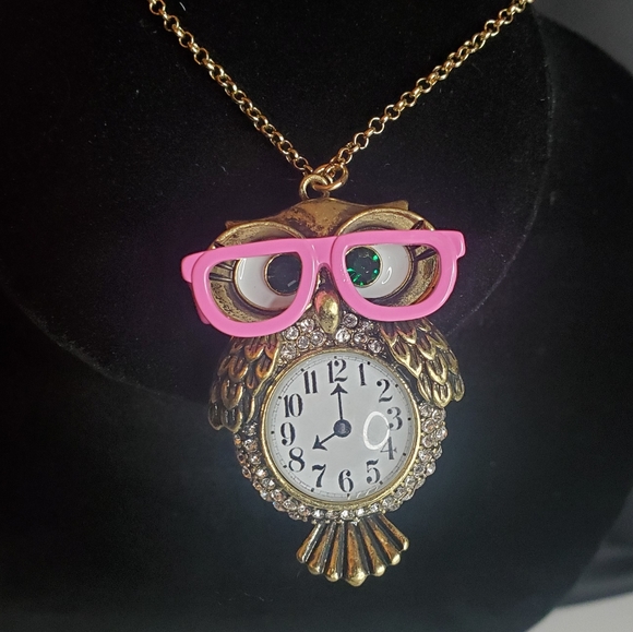 Betsey Johnson | Jewelry | Betsey Johnson Back To School Owl Necklace ...